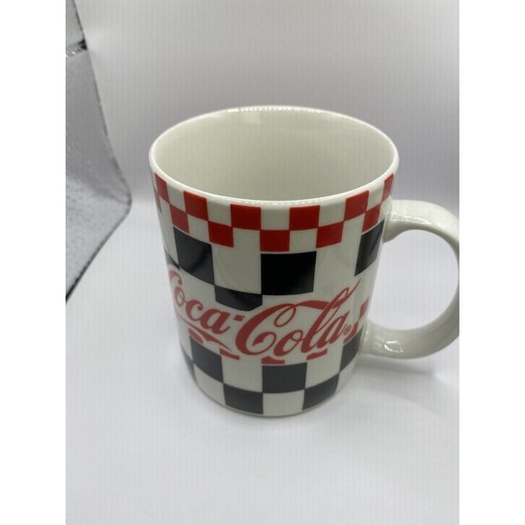 Coca Cola | Kitchen | Vintage 997 Cocacola Checkered Mug | Poshmark